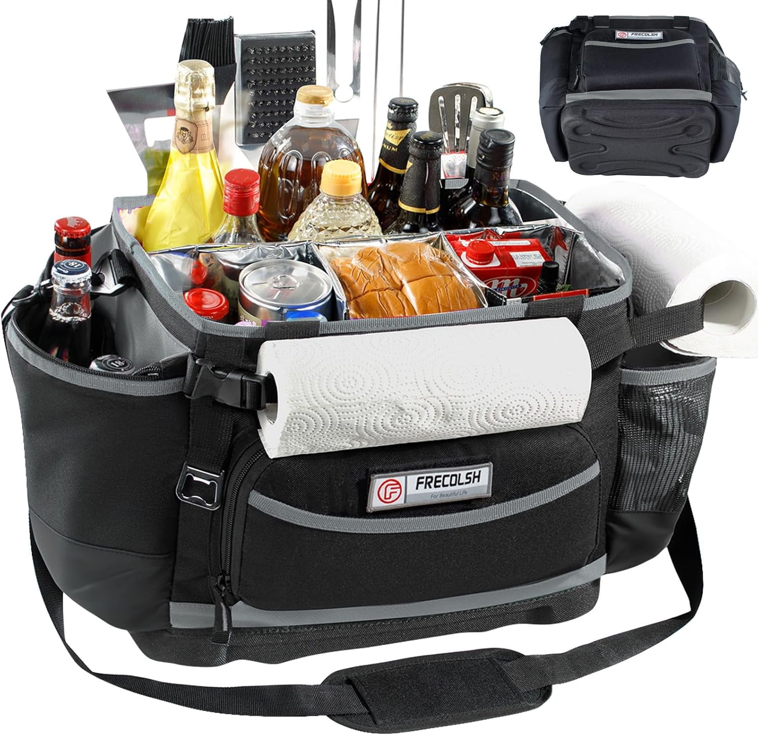 Shukong Large Grill Caddy with Hard Base - Blakstone Caddy -BBQ Caddy ...