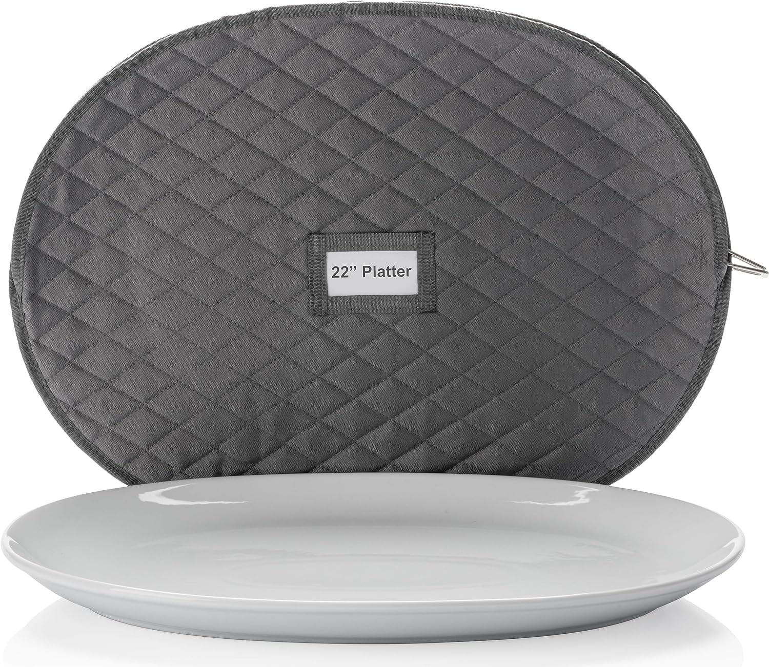 Shukong Large Platter Storage Case - 22" x 17" - Stackable with Padded ...