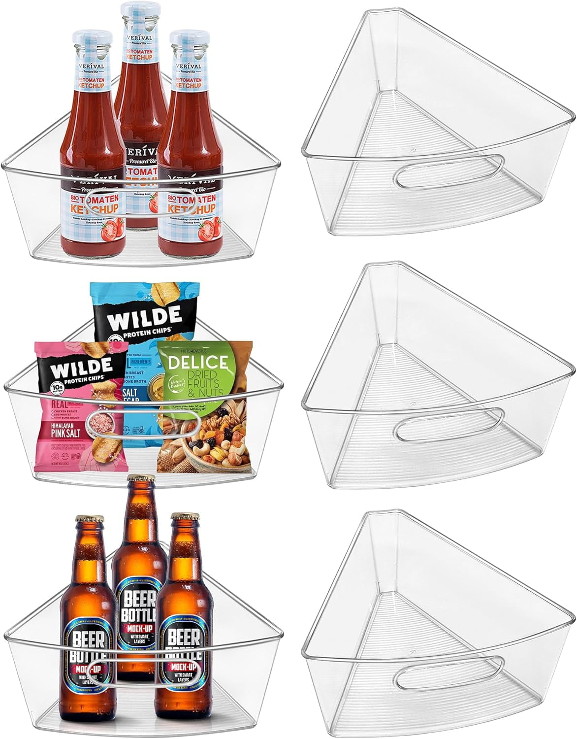 Shukong Lazy Susan Organizer Bins for 28-29\u201d Diameter Corner Lazy ...