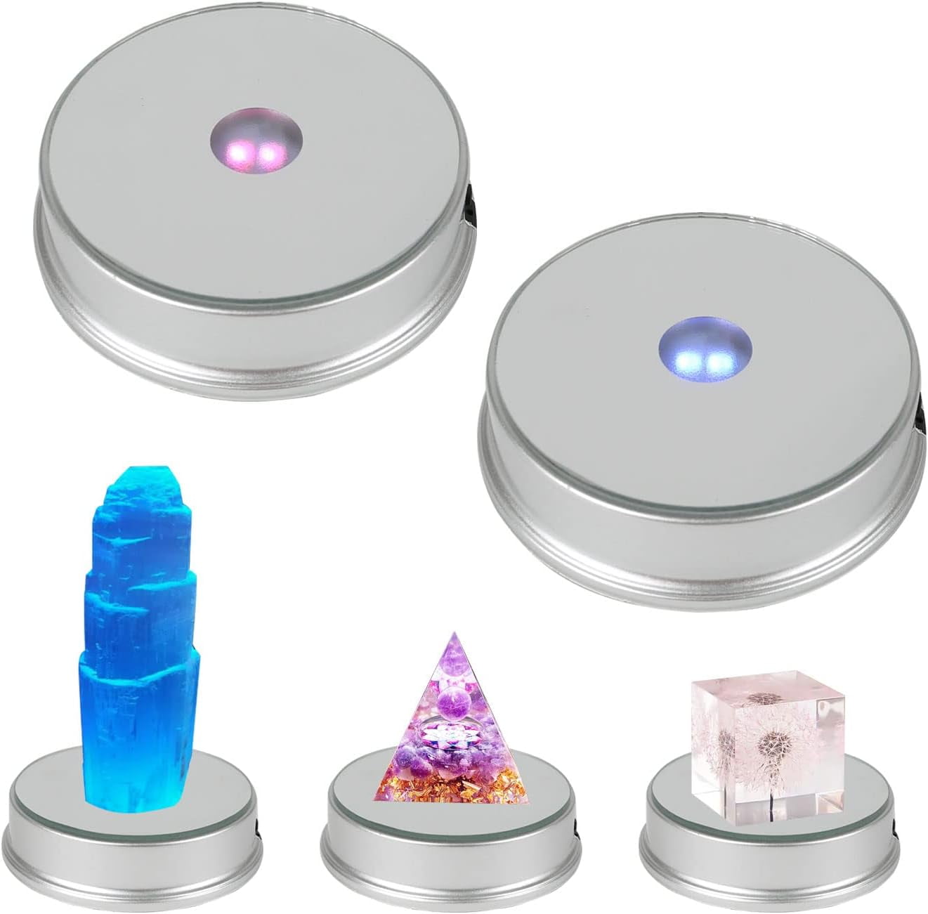 Shukong Led Display Round Stand Base,Colorful Changing Light Display ...