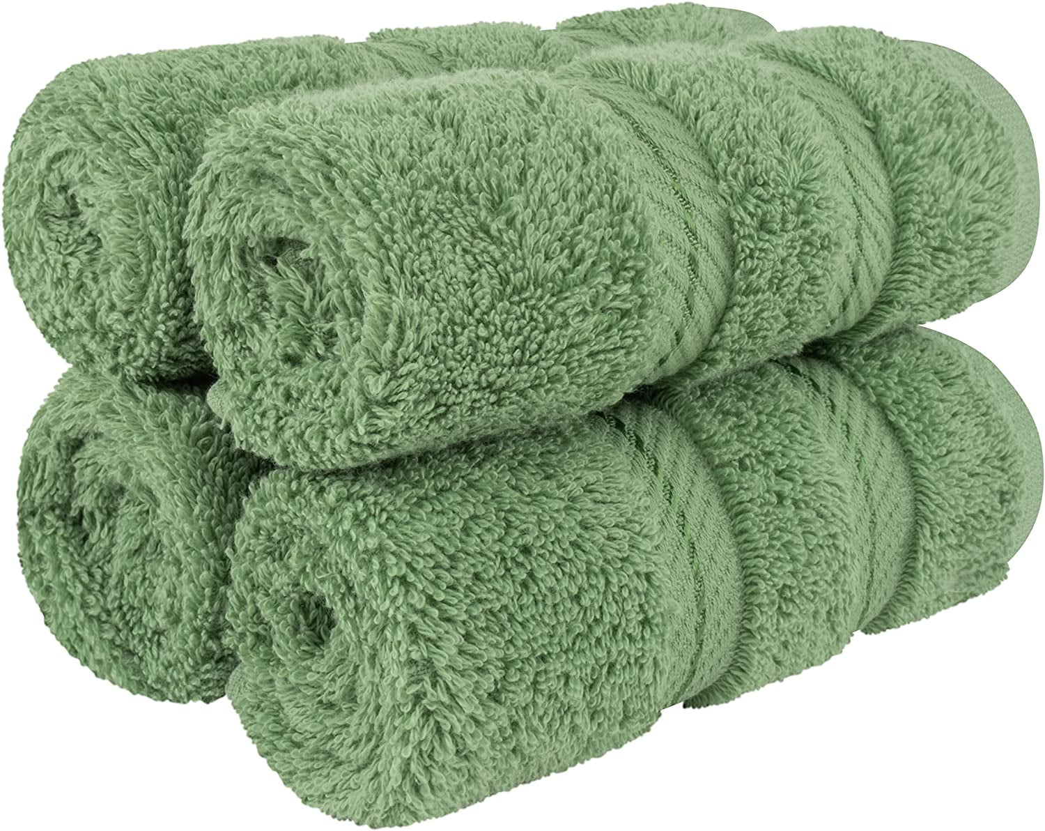 Shukong Luxury Washcloths for Bathroom, 100% Cotton 4 Piece Turkish ...