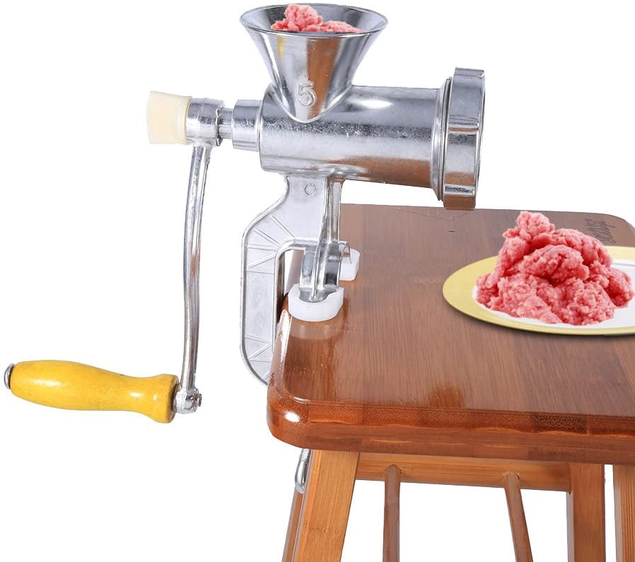 Shukong Meat Mincer Aluminium Alloy Hand Operate Manual Meat Grinder ...