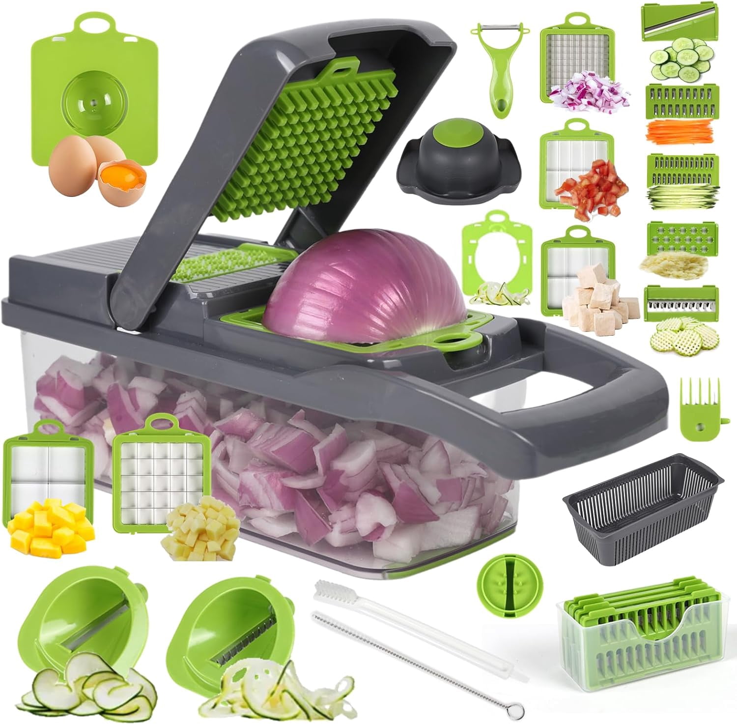 Shukong Multifunctional vegetable cutter 26 in 1 vegetable slicer ...