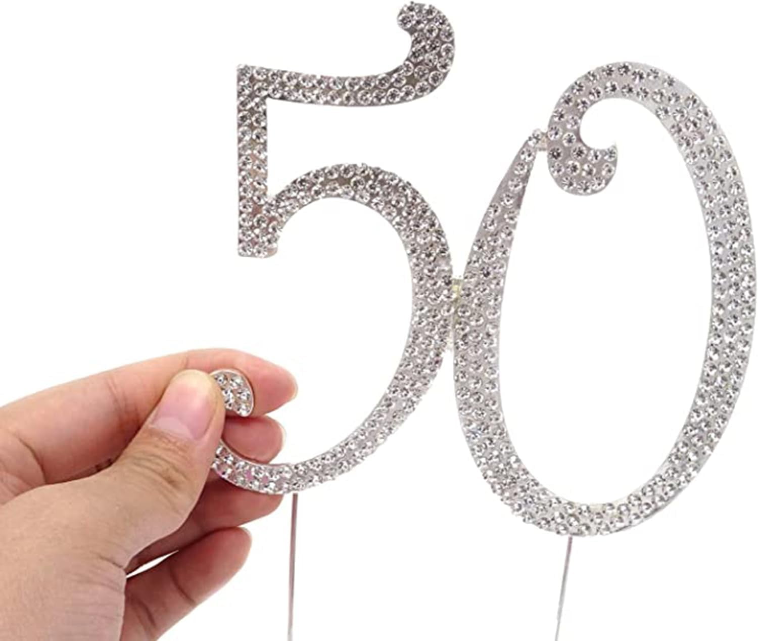 Shukong Number 50 Happy Birthday Cake Tors for Girls Women, Numbers for ...