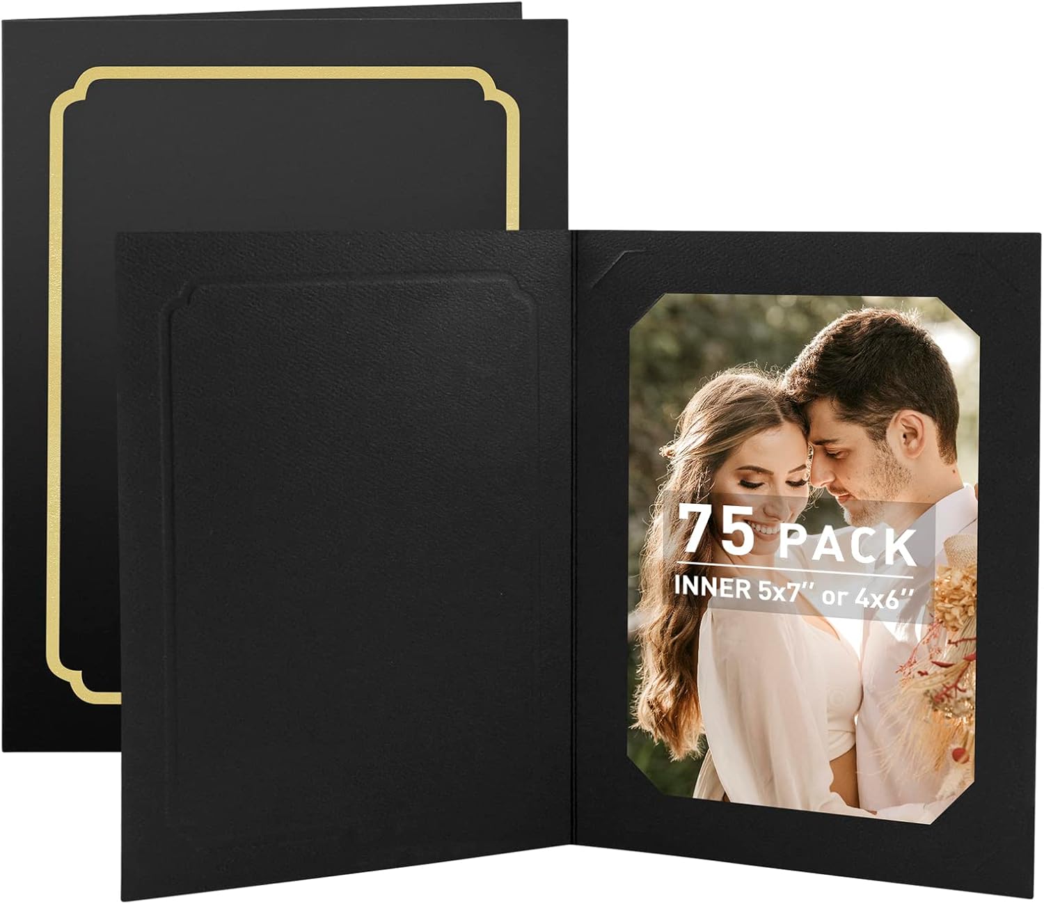Shukong , Pack of 75, 4x6/5x7 P Folders, Cardboard Picture Frame, Paper ...