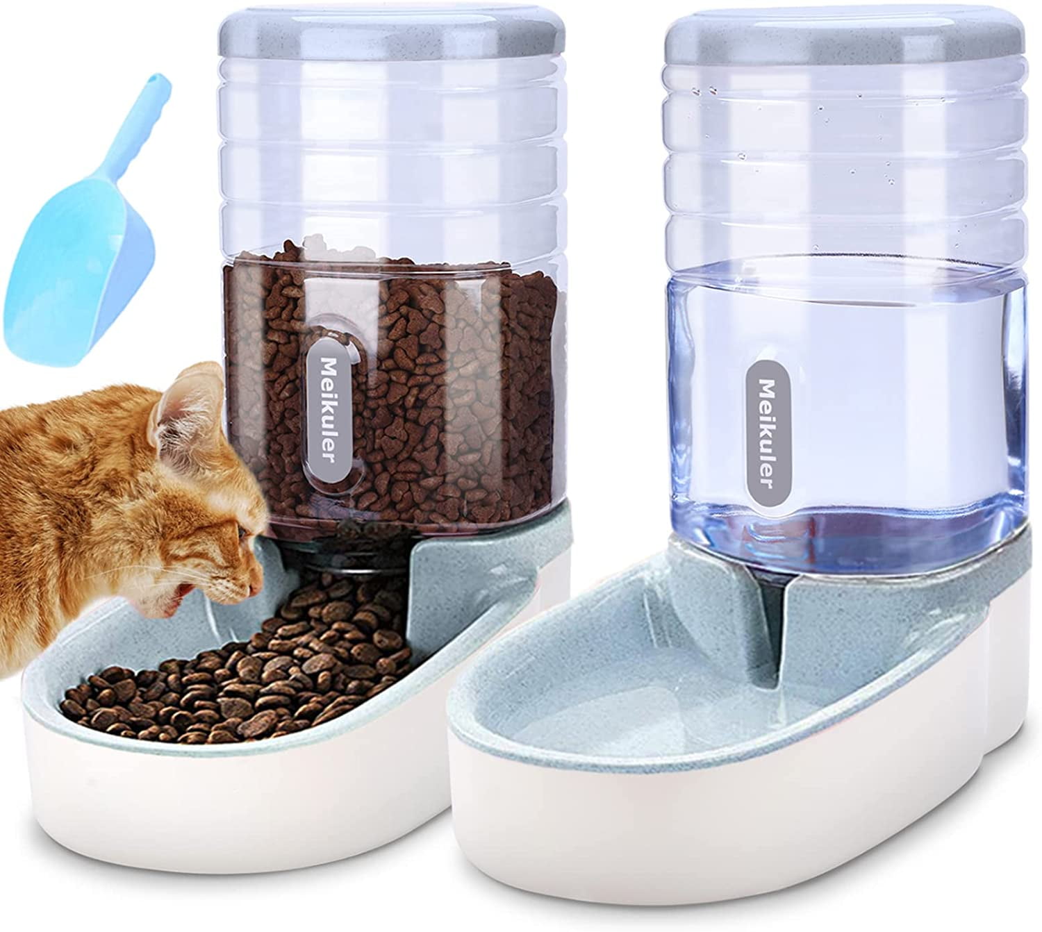 Shukong Pets Auto Feeder 3.8L,Food Feeder and Water Dispenser Set for ...