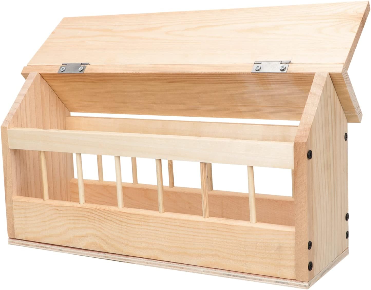 Shukong Pigeon Automatic Feeder, Wooden Bird Feeder, Multi-Slot Design ...