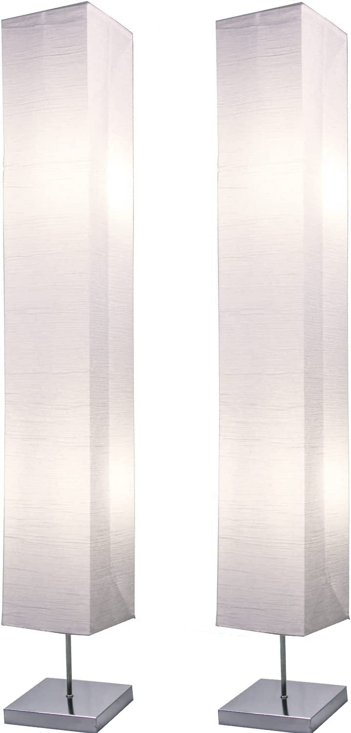 Shukong Rice Paper Floor Lamp Set of 2 – Modern Standing Lamps with ...