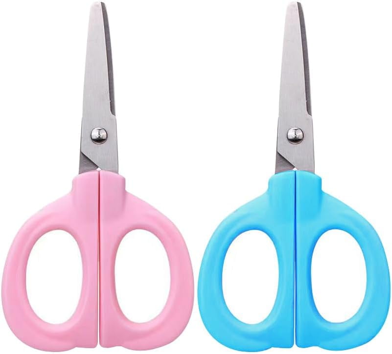 Shukong Safety Craft Scissors-2 Pac Small, blunt headed scissors with ...