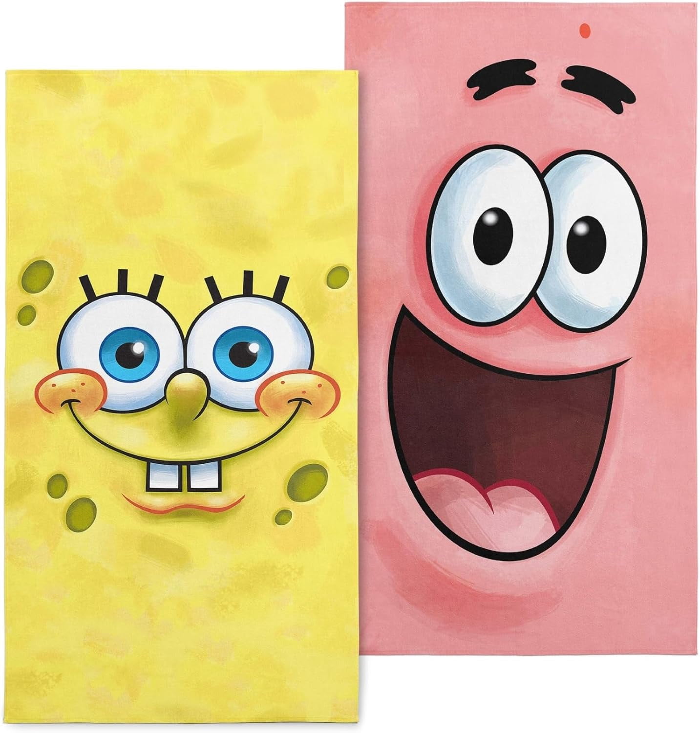 Shukong Spongebob Squarepants Beach Towel 2-Pack, Soft and Absorbent ...