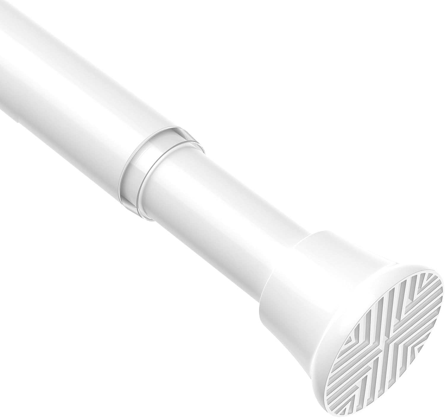Shukong Spring Tension Curtain Rod 24 to 48 Inch, 1Pcs White Tension ...