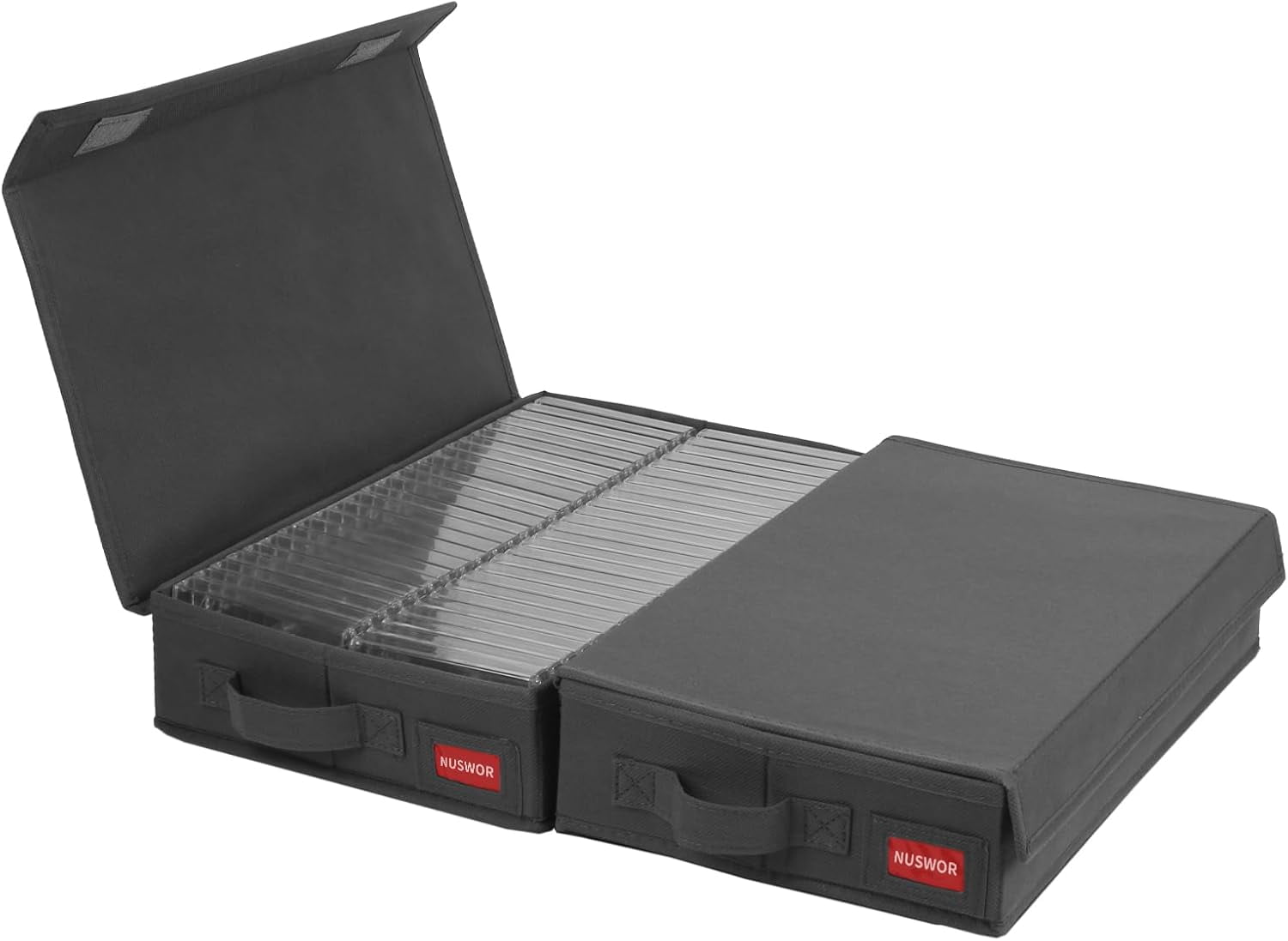 Shukong Stackable Tape Storage Boxes - Dust-of Racks with Lid - Audio ...