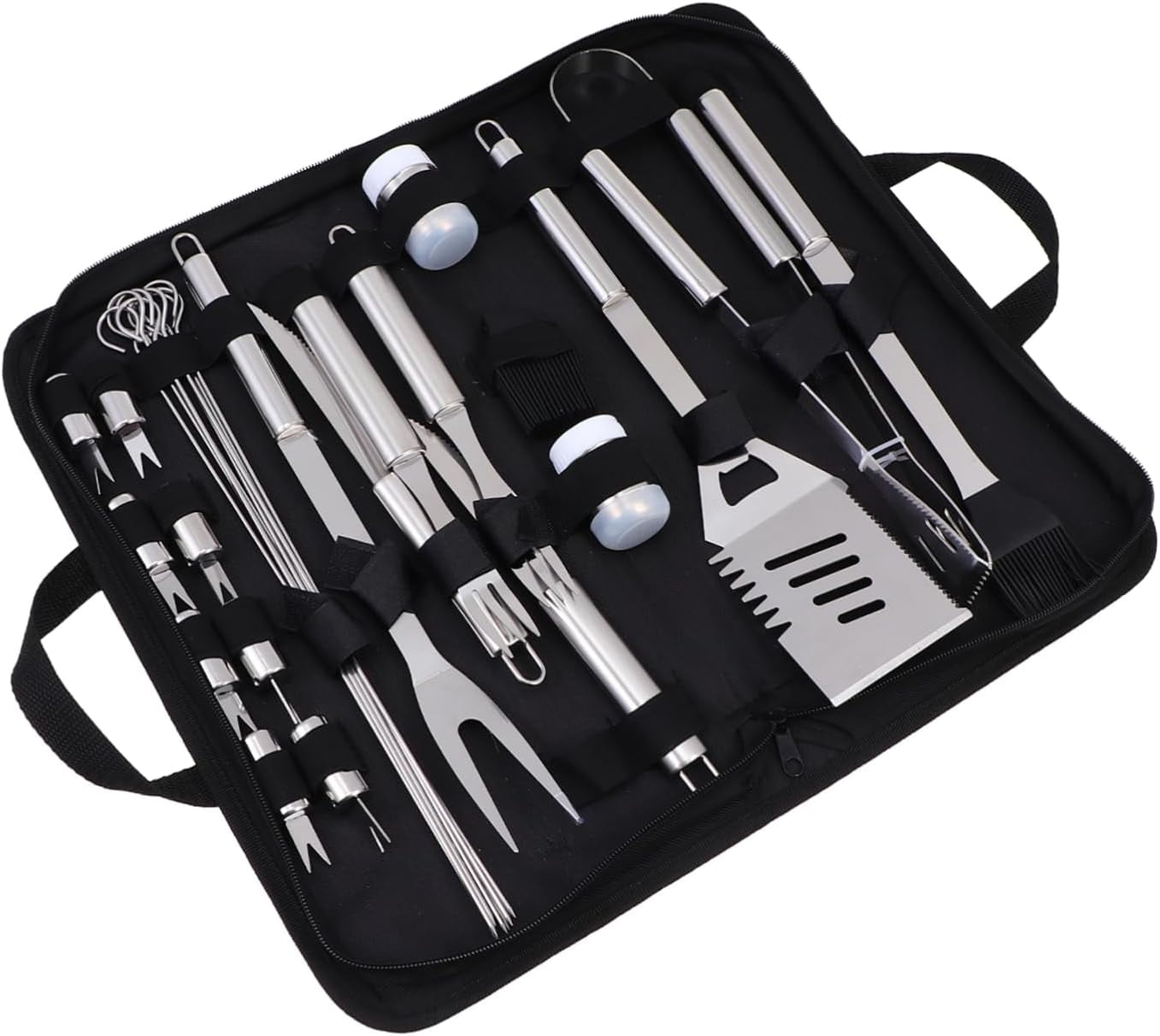 Shukong Stainless Steel BBQ Tool Set 4-Piece Grilling Utensils Kit for ...