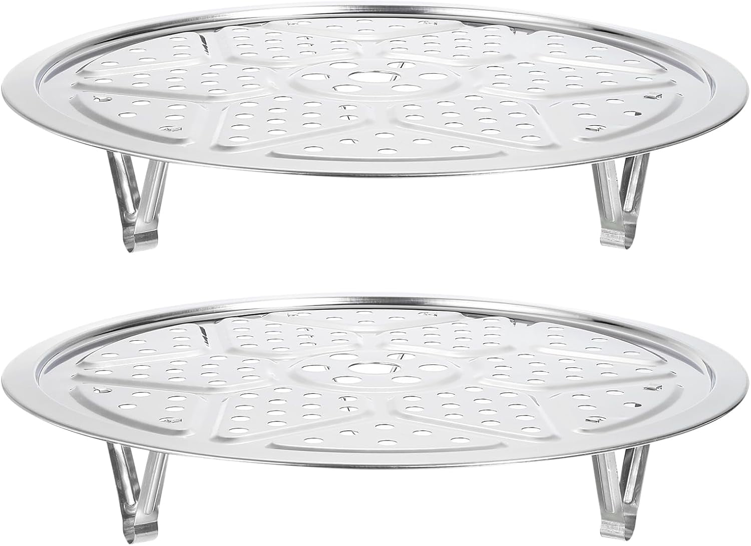 Shukong Stainless Steel Steamer Rack with Stand, 10.2 Inches Pot ...