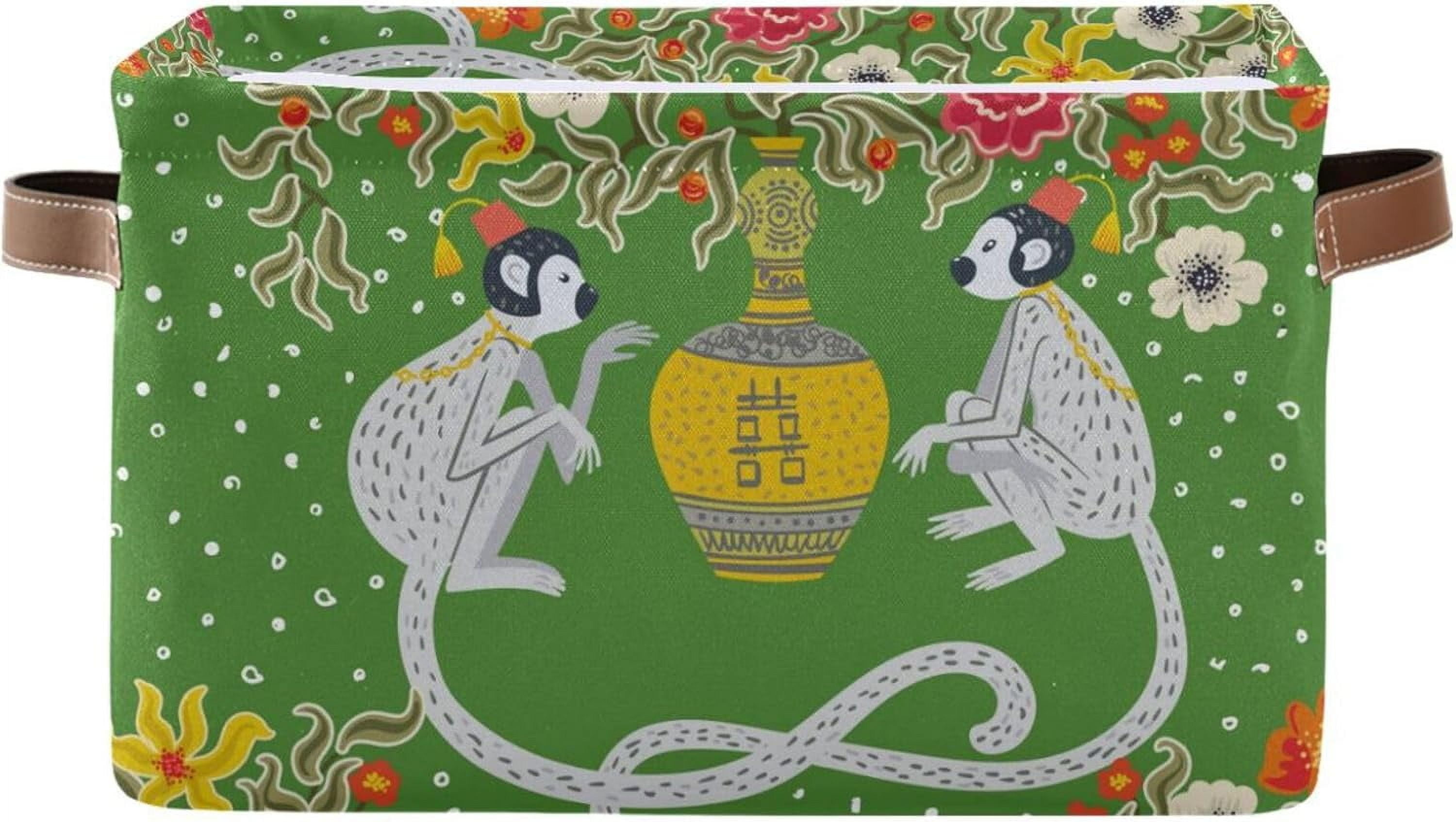 Shukong Storage Baskets for Shelves Organizer Baskets with Metal Frame ...