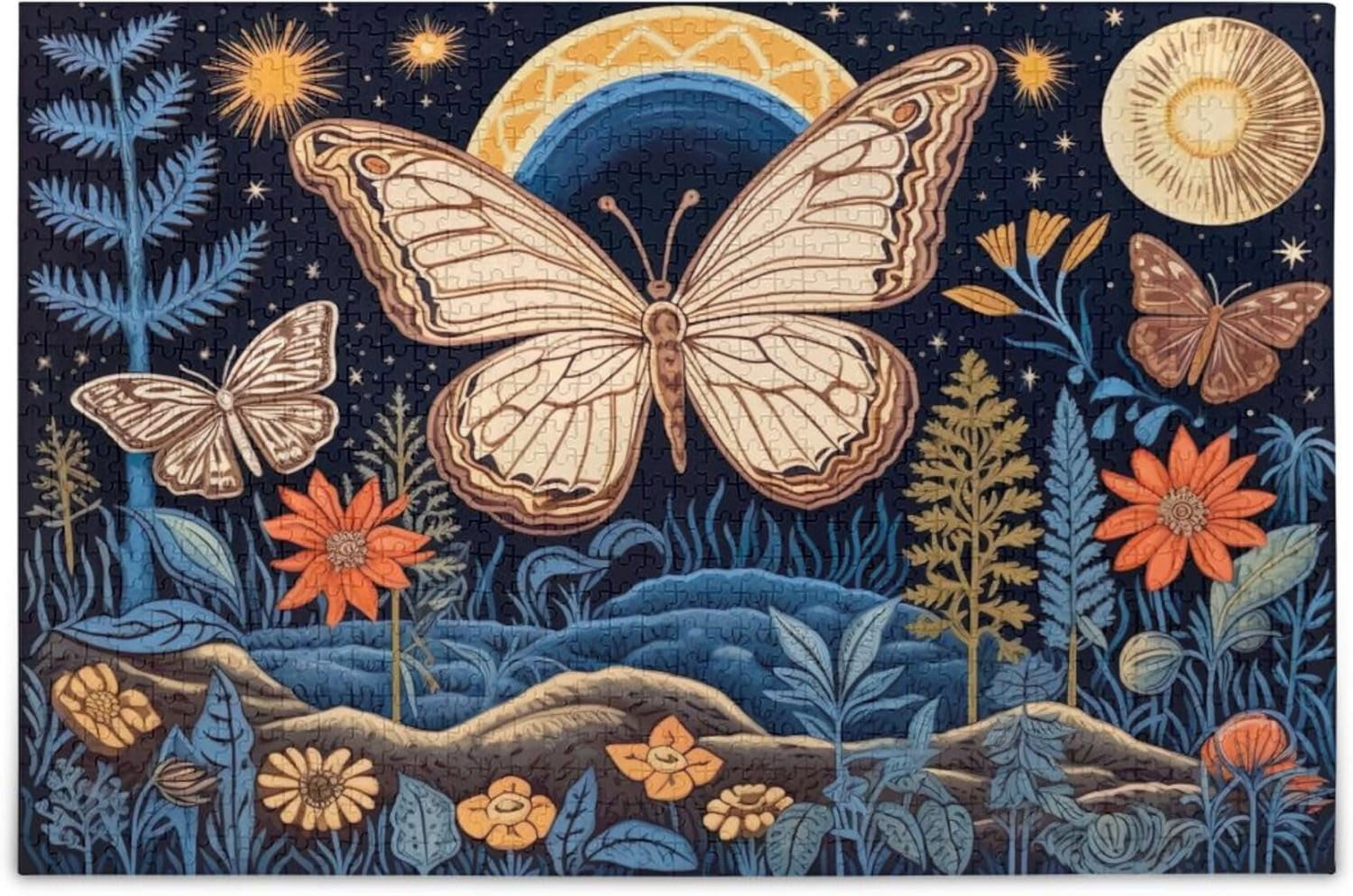 Shukong Sun Moon Grass Jigsaw Puzzles 500 Piece for Adults Large Puzzle ...