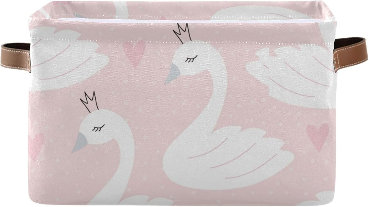 Shukong Swan Princess Pink Storage Baskets for Shelves Organizer ...