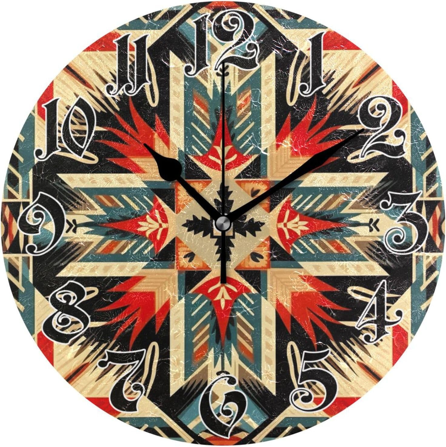 Shukong Wall Clock - Silent Non-Ticking, Battery Operated, 10 Inch ...