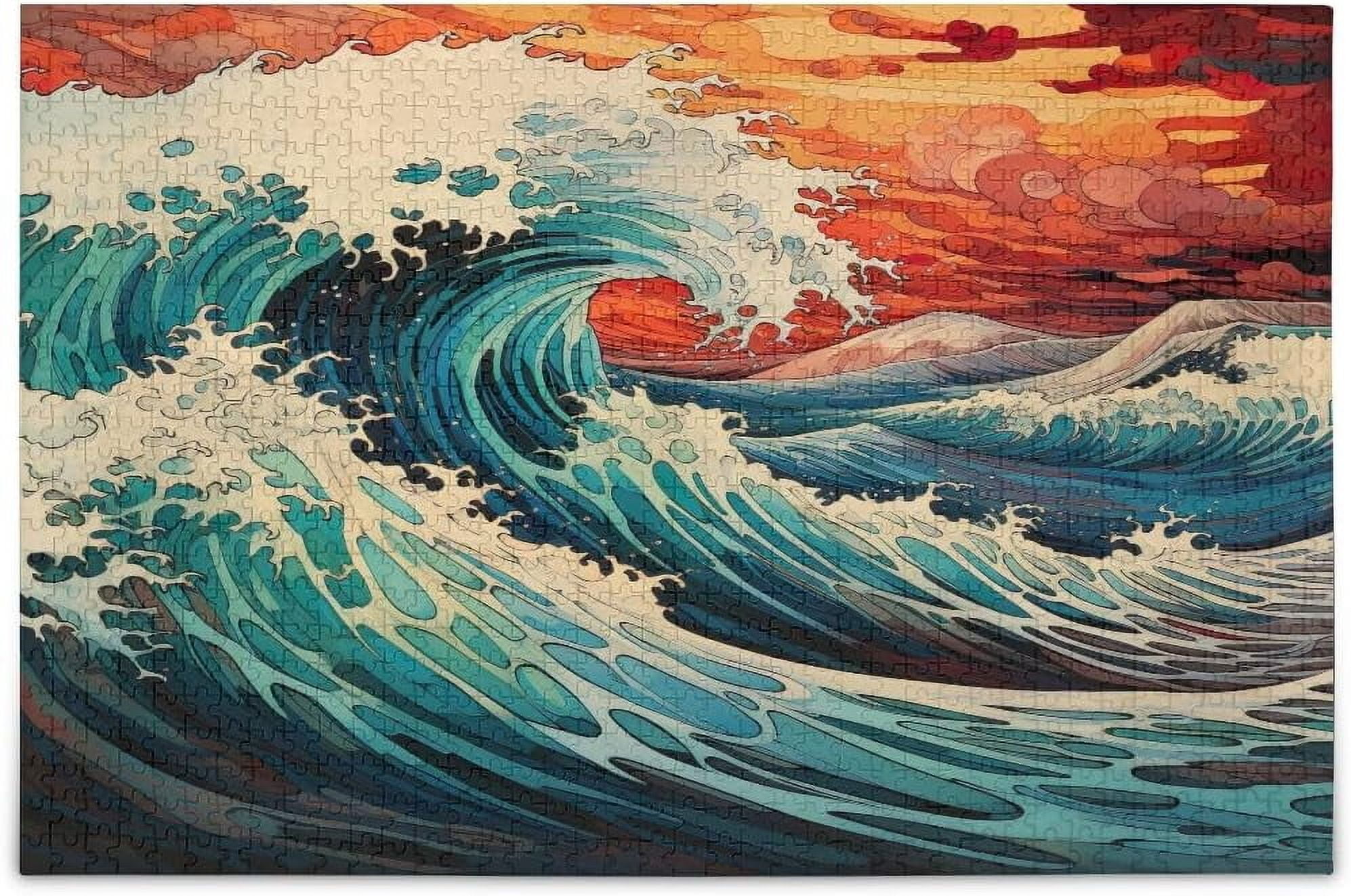 Shukong Wave View Jigsaw Puzzles 500 Piece for Adults Large Puzzle Game ...