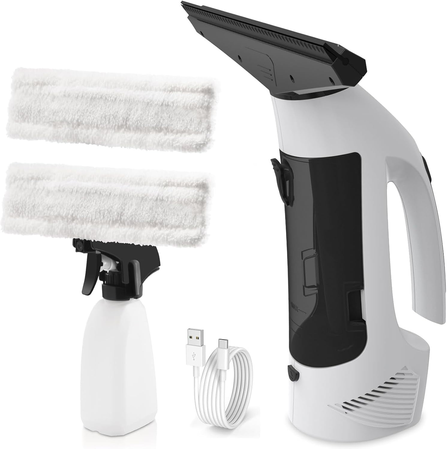 Shukong Window Vacuum, Window Vacuum Squeegee Cordless, Handheld Window ...
