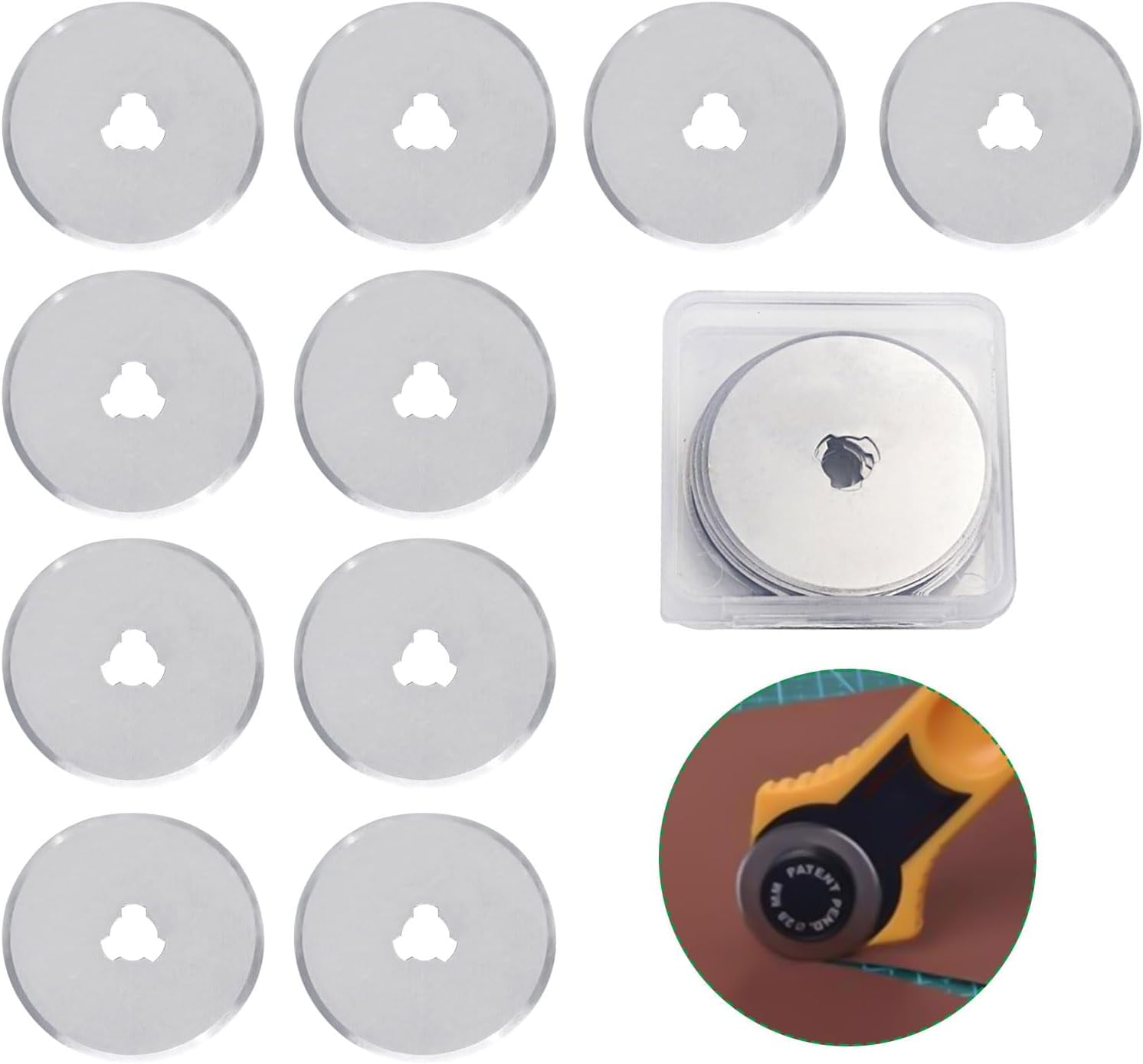 Shukong YAYGI 10 Pack Rotary Cutter s ts Replacement Rell Steel Rotary ...