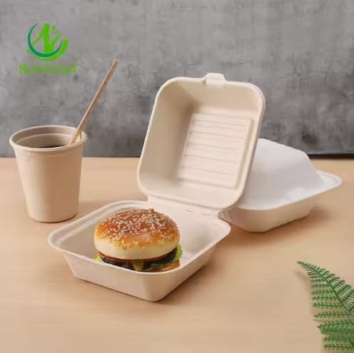 Shukong YETLE | Burger container made from 100% biodegradable sugane ...