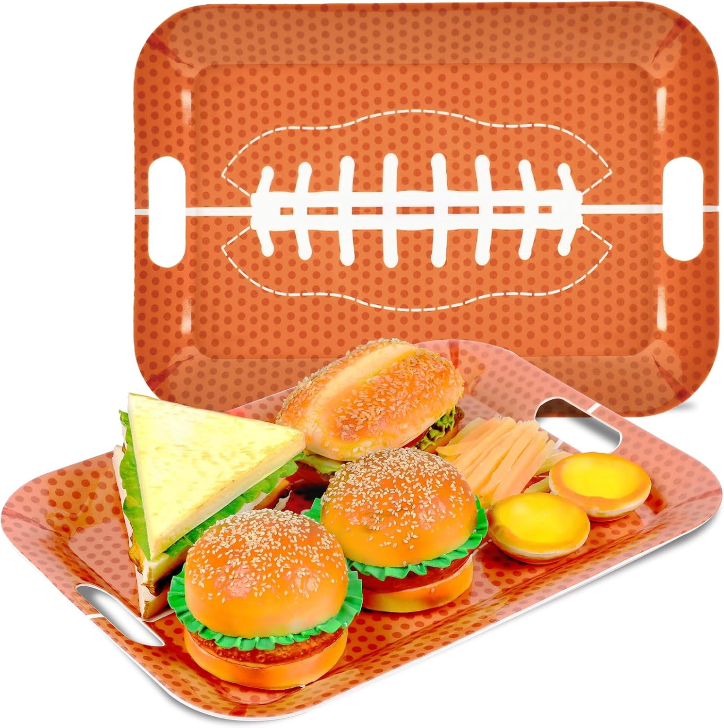 Shukong gisgm 2Pcs Football Serving Trays with Handles 16 x 11 Inch ...