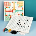 Shulemin 2 in 1 Flying Chess Snake Ladder Gomoku Interactive Game Kids ...