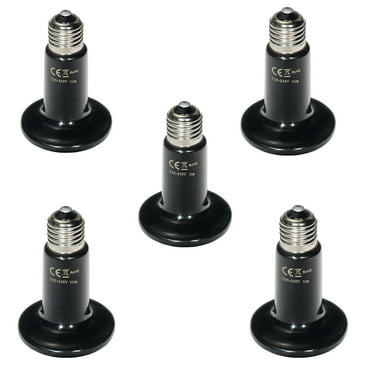 E27 25W 50W 75W 100W Heating Light Bulb Mini Infrared Ceramic Emitter ...