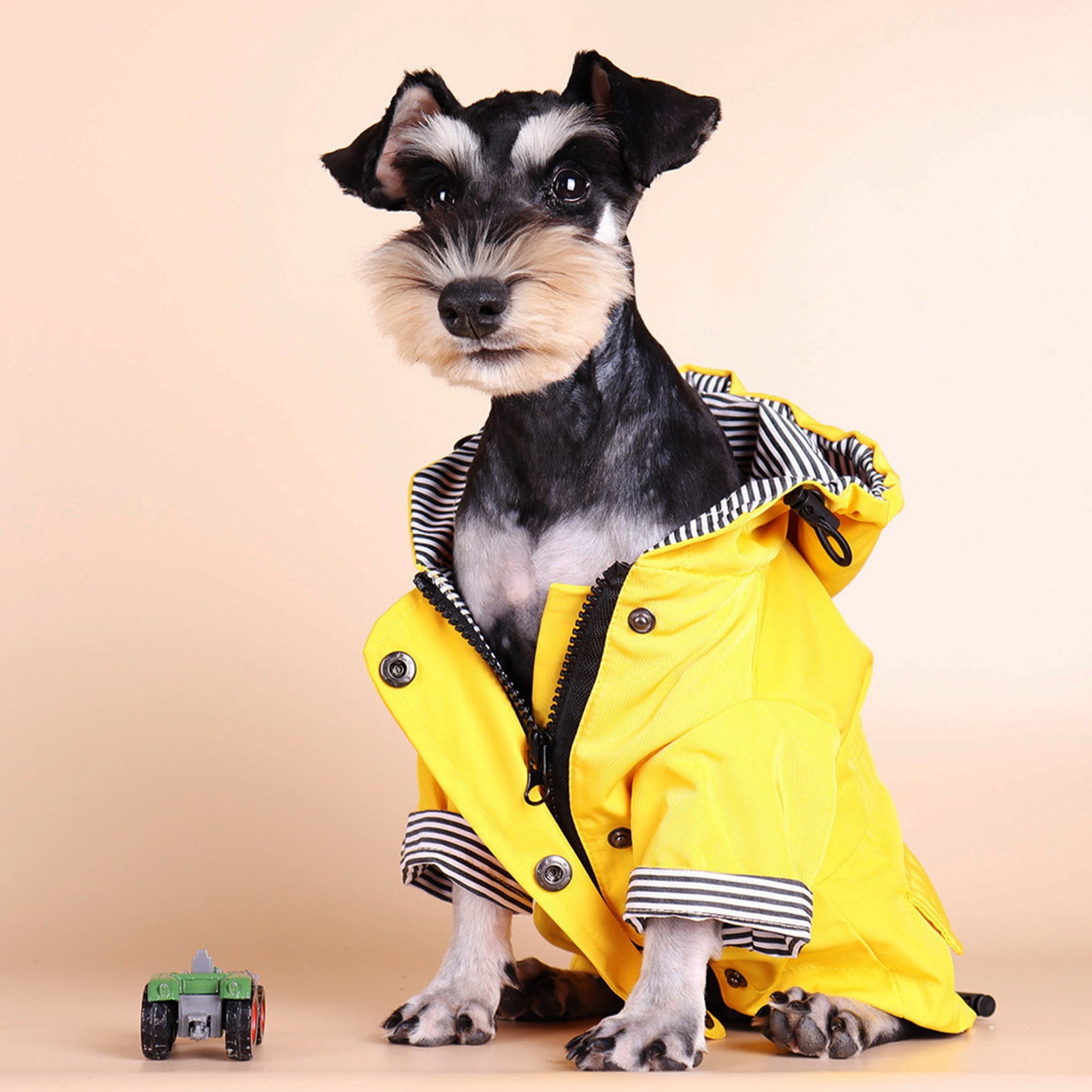 Shulemin Pet Rain Jacket Striped Inside Rainproof Fashion Pet Dogs ...