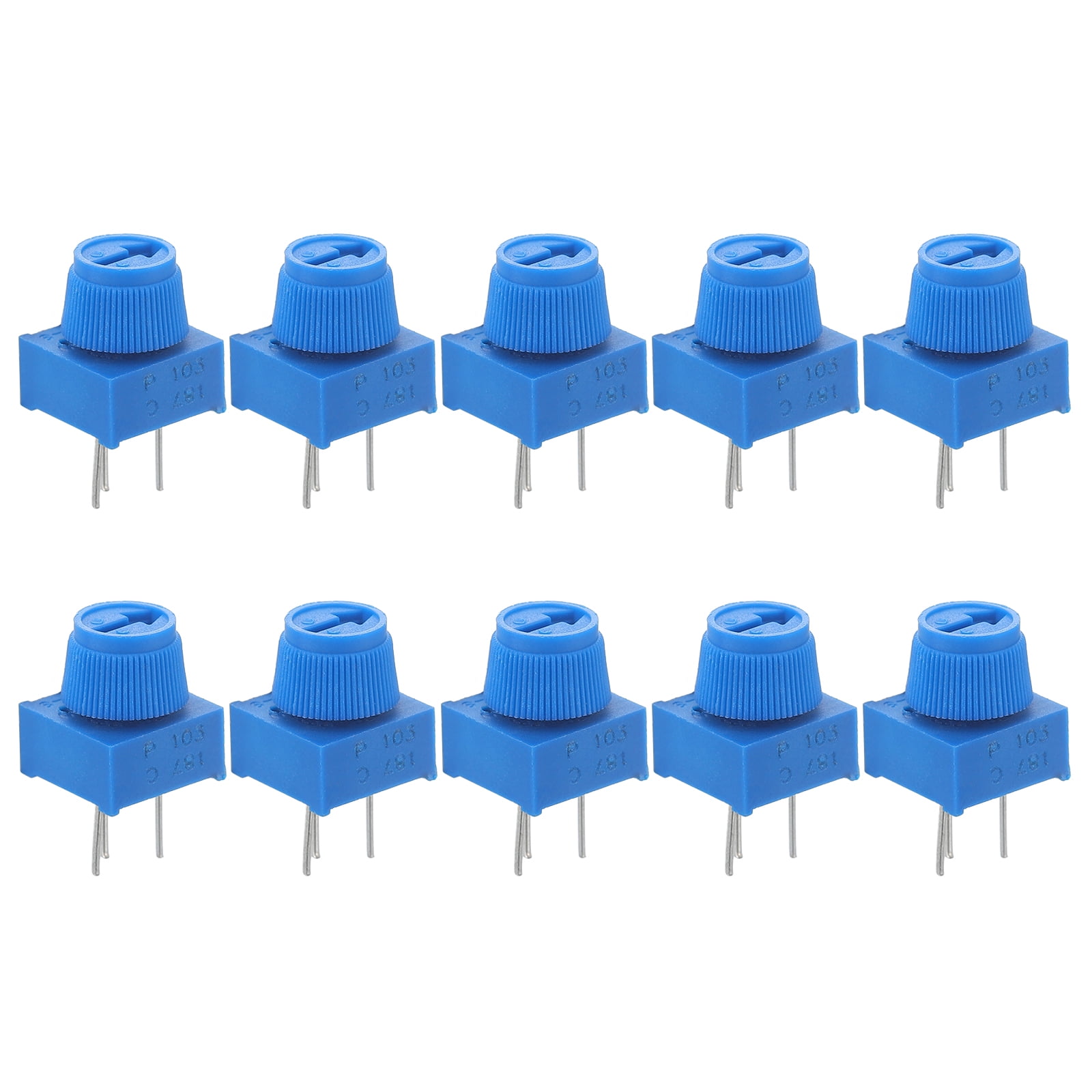 Shuliwen 10k Ohm Trim Pot Variable Resistor Breadboard Assortment Blue