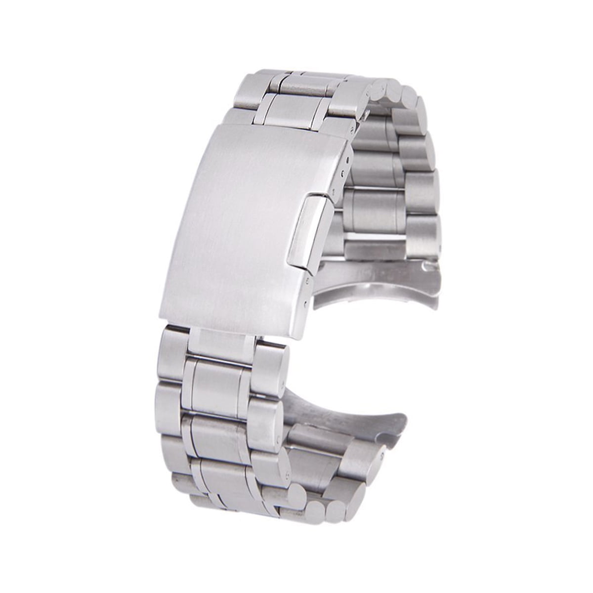 Shuliwen 22mm Stainless Steel Watch Bands - Silver Brushed Bracelet ...
