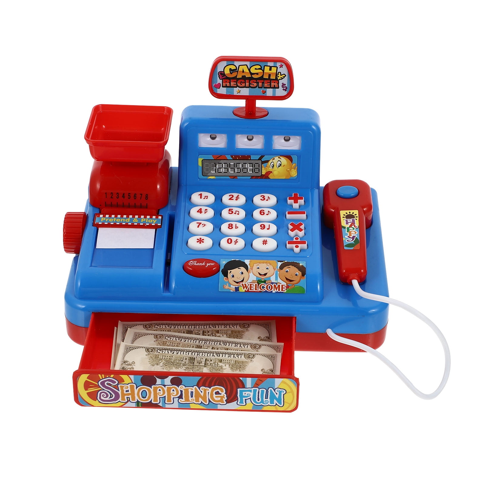 Shuliwen Kids Cash Register Toy 1 Set Multiple Functions Simulation ...