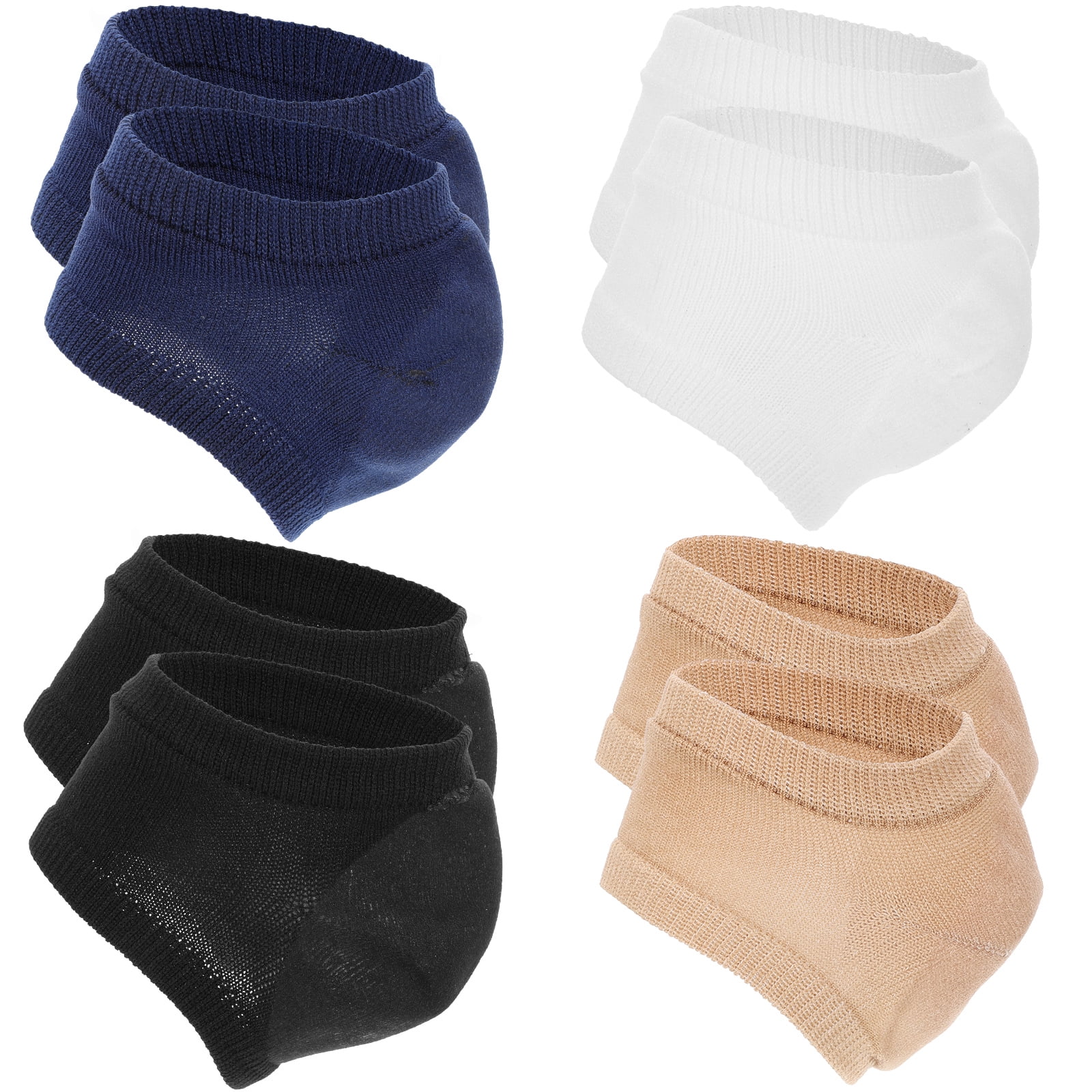 Shuliwen heel socks 4 Pairs of Heel Socks Toeless Heel Socks ...