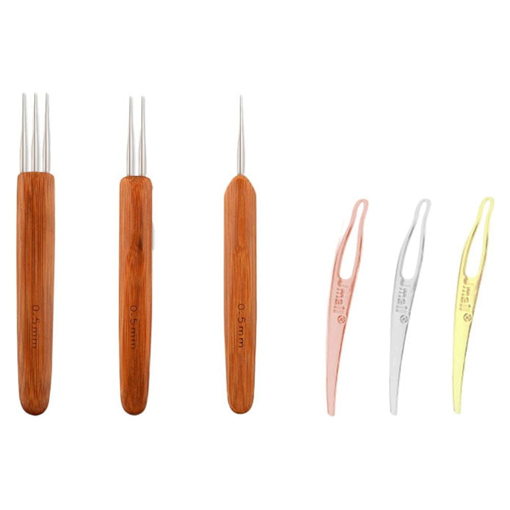 Shuliwen knitting needles 6 Pcs/1 Set 0.5mm Dreadlocks Knitting Needles ...
