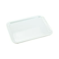 Efavormart 4 Pack | 14" Gold Lace Print & White Rectangular Plastic Serving Trays - Walmart.com