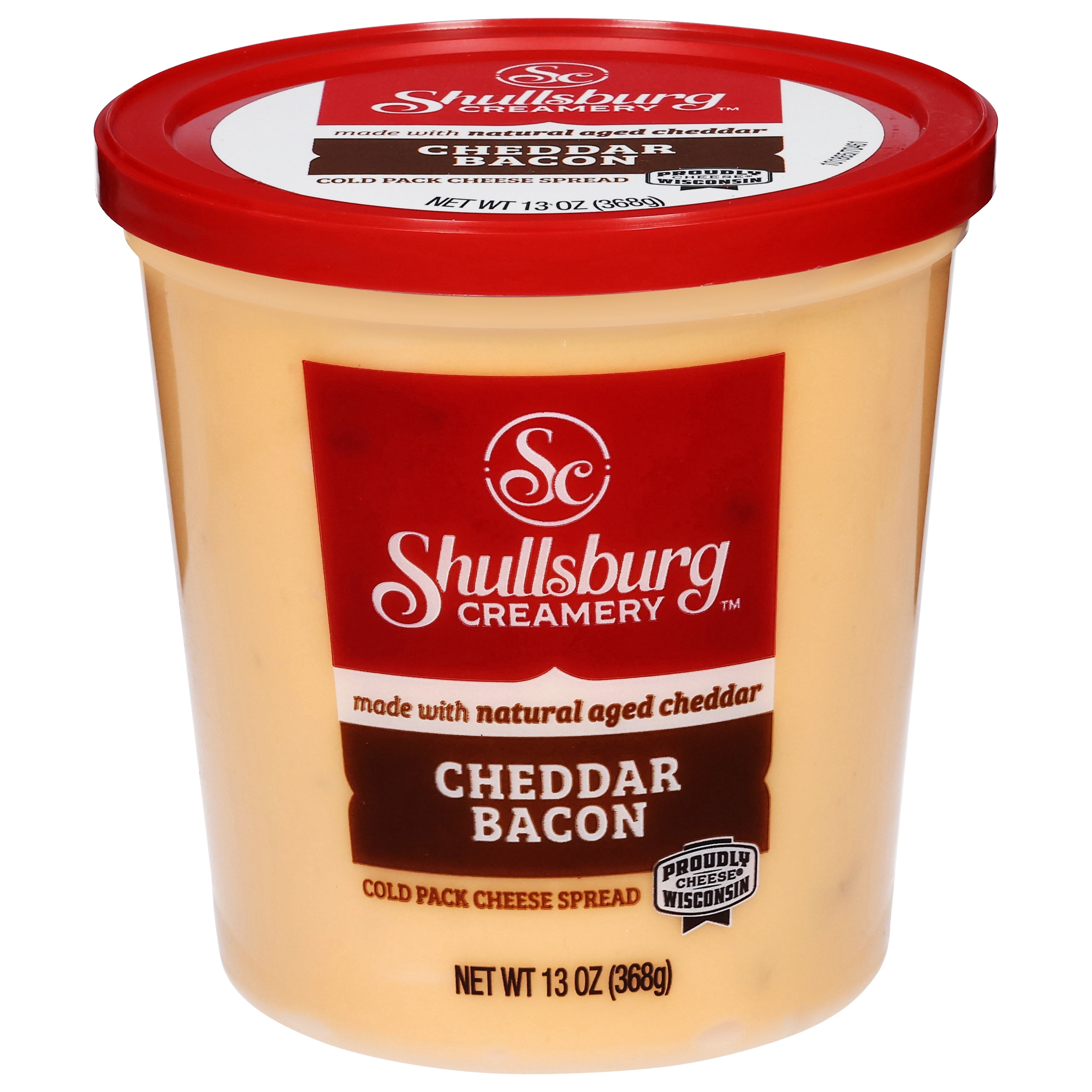 Shullsburg Creamery Spreadable Cold Pack Bacon Cheese Spread, 13 oz ...