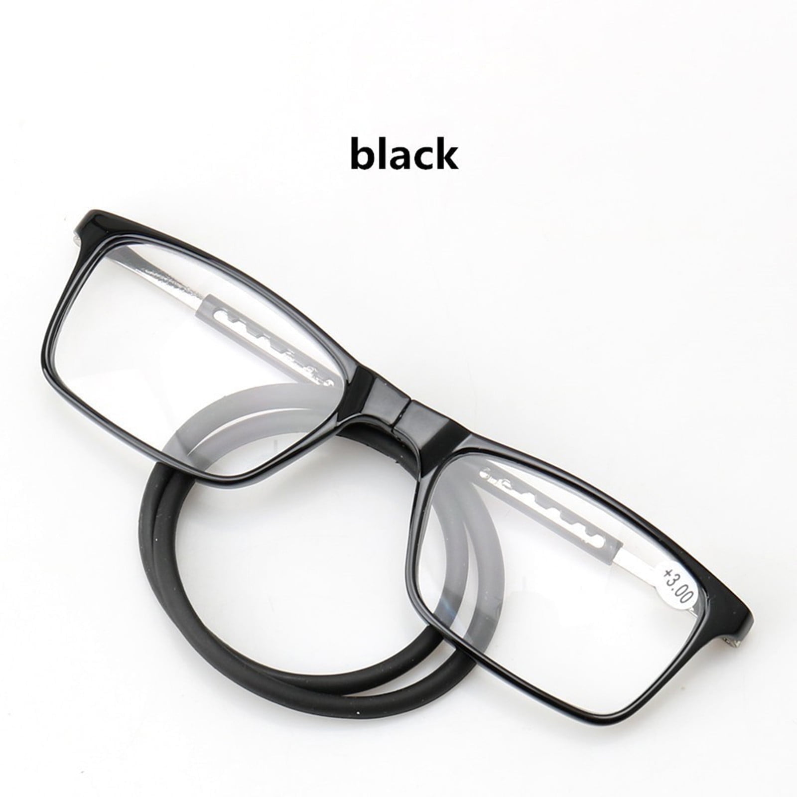 Shumdi Clic Reading Glasses Around Neck Fashionable Magnet PC Square Frame HD adjustable glasses ...