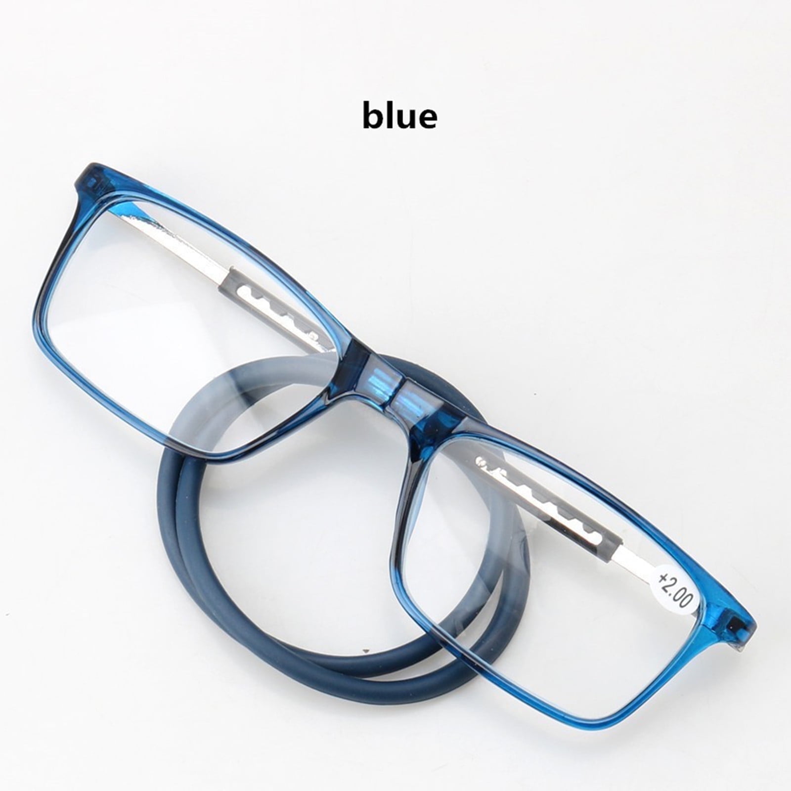 Shumdi Clic Reading Glasses Around Neck Fashionable Magnet PC Square Frame HD adjustable glasses ...