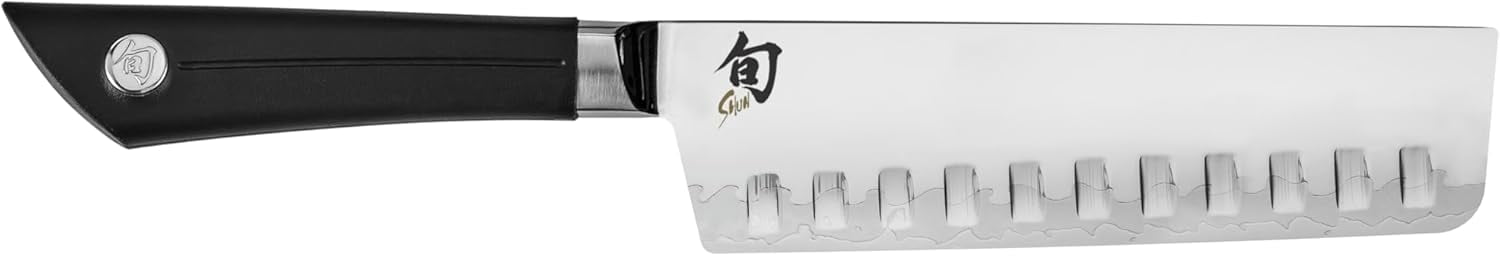 Shun Sora 6" Hollow Ground Nakiri Knife, Handcrafted Japanese Vegetable ...