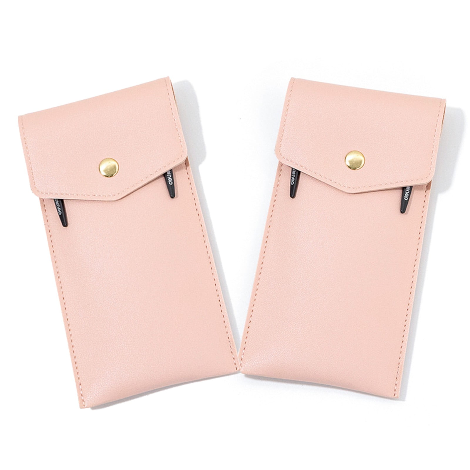 ShunRuiPi 2PC Leather Material Large Capacity Pen Bag Personalized ...