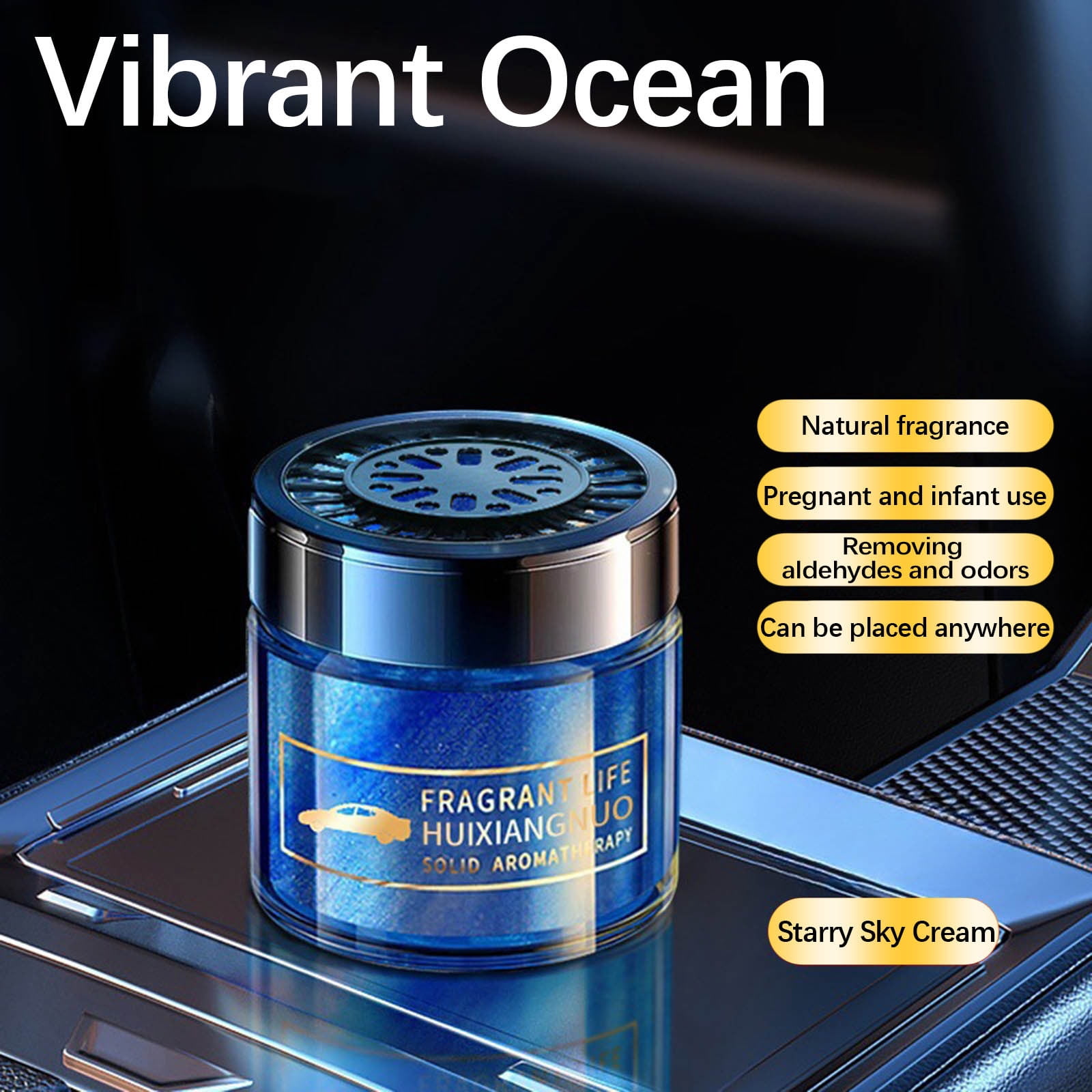 ShunRuiPi Car Aromatherapy Solid Balm High-end Long-lasting Car Odor ...