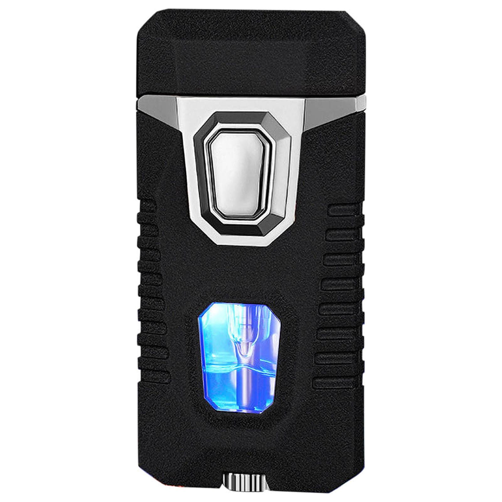 ShunRuiPi Flame Lighter with 5 Flints Blue Visible Compartment ...