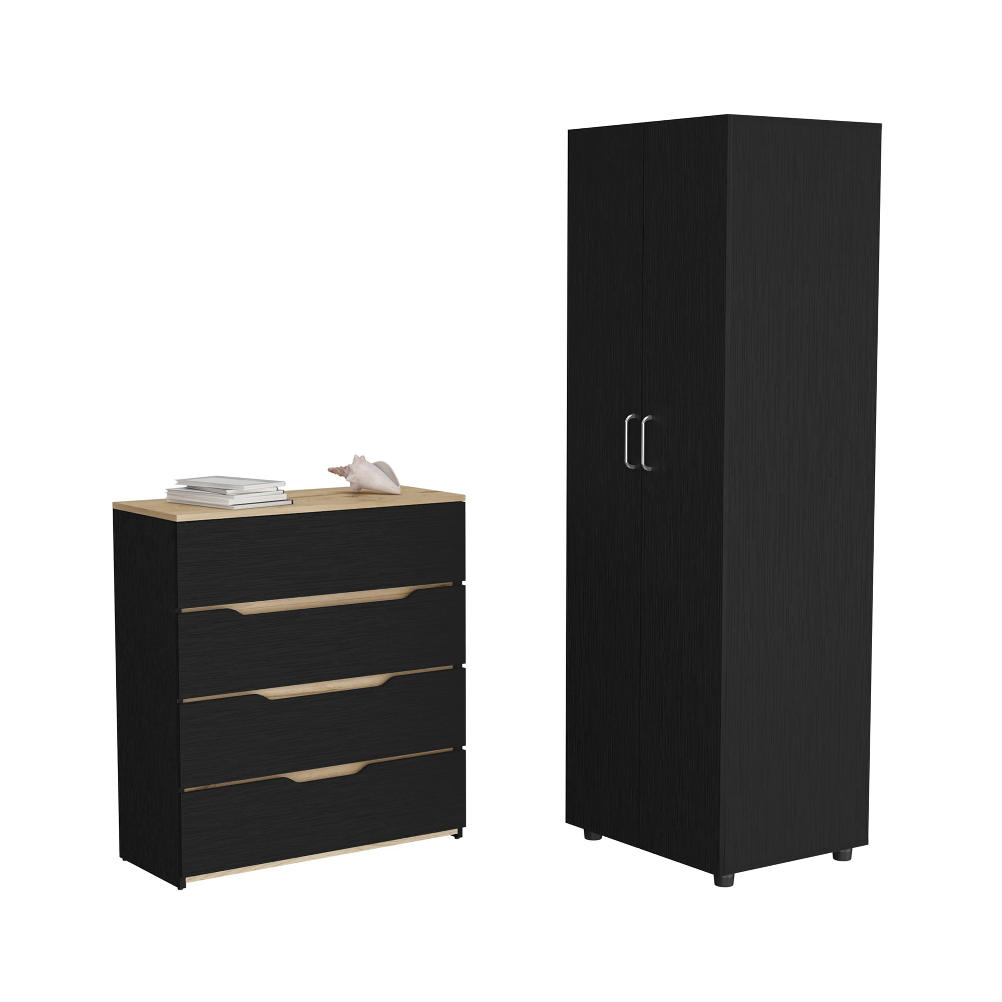 Shunda K 2 Piece Bedroom Set, London Armoire + Aralia Drawer Dresser ...