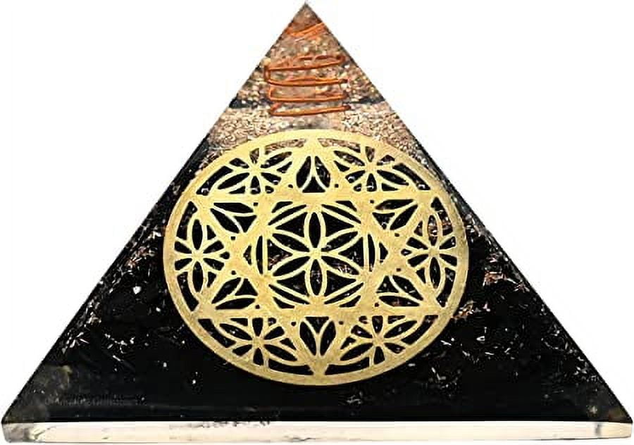 Shungite Crystal Orgone Pyramid, Organite Pyramid Star of David ...