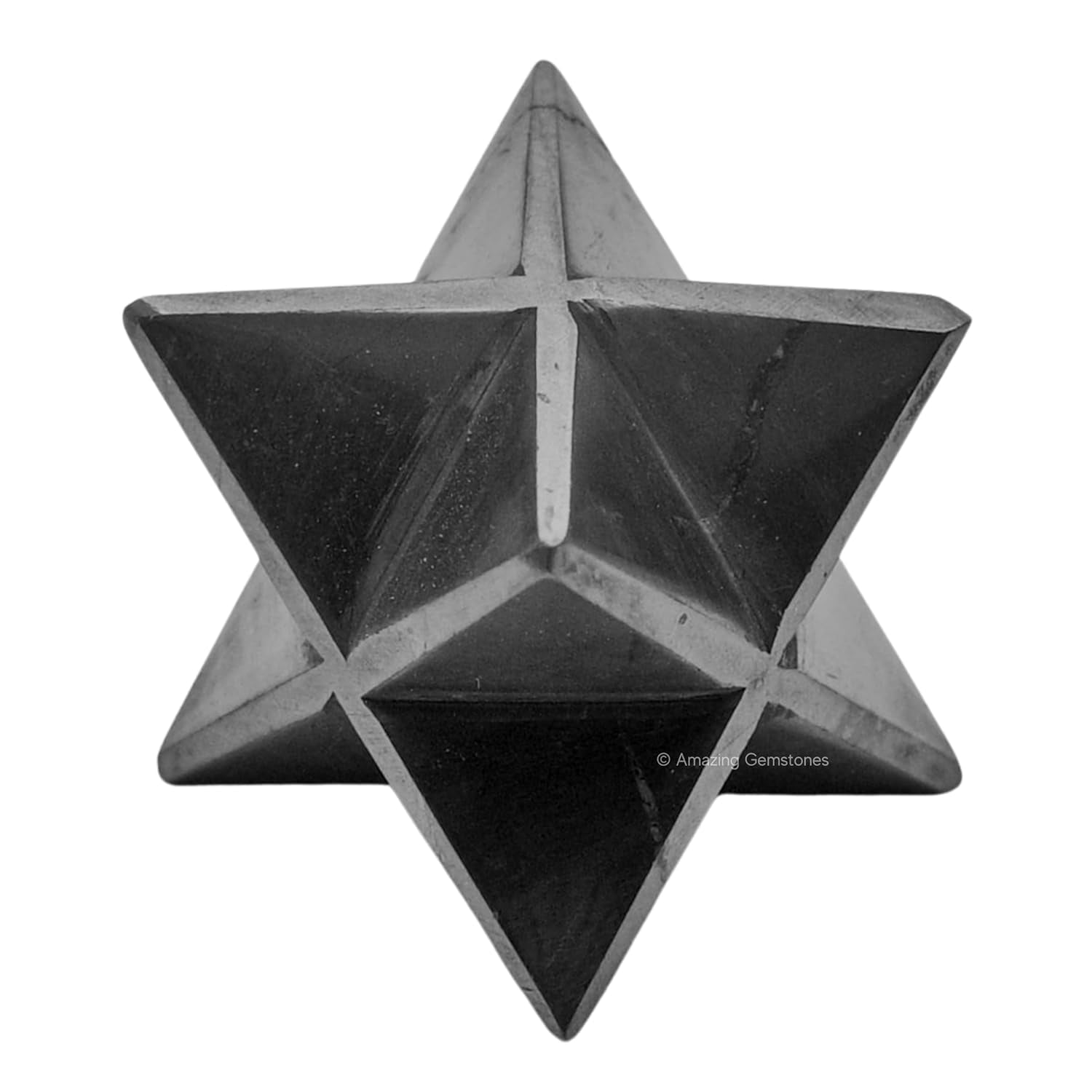 Shungite Merkaba Crystal - 1 Inches Metaphysical Merkaba Star for ...
