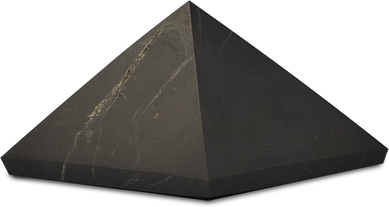 Shungite Miracle Pyramid Unpolished 50mm (1.97 inches) - Natural ...
