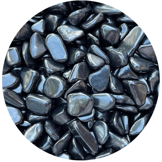 Shungite Tumbled Stones, Polished Natural Shungite Gemstone, Shungite ...
