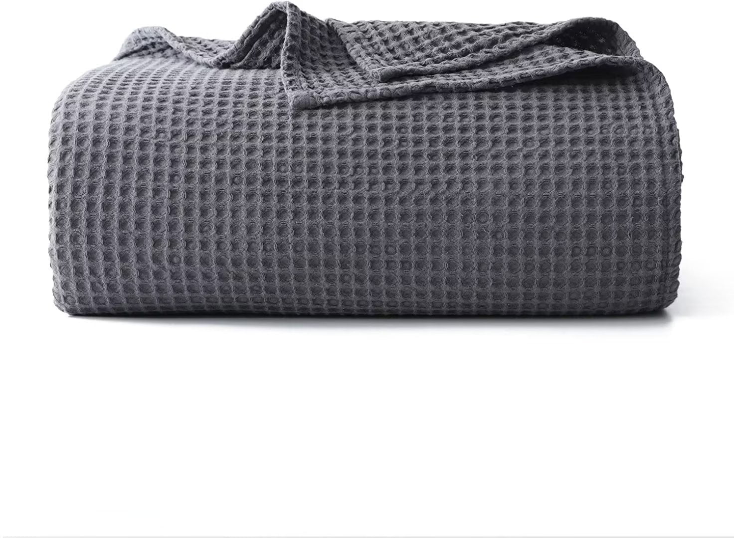 Shunjie.Home Soft Woven Textured 100% Cotton Waffle Throw Blanket, Twin Size for All Seasons ...