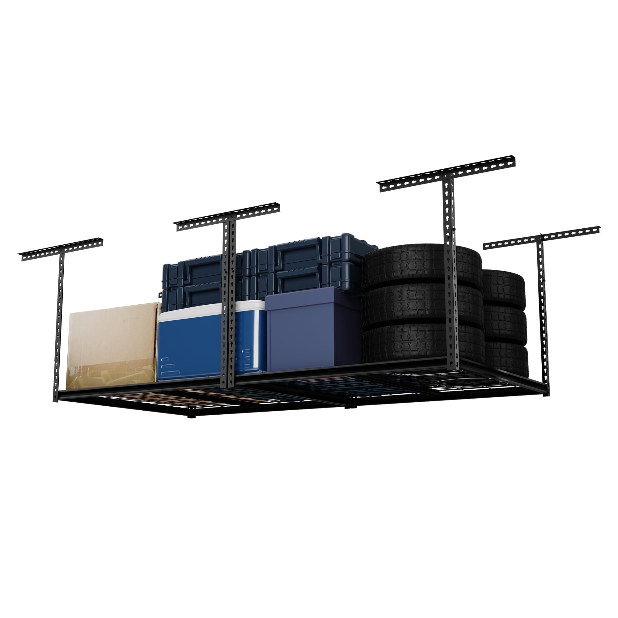 Shuntong The Atlas 4 x 8 Pro Overhead Garage Storage Rack, Heavy Duty ...